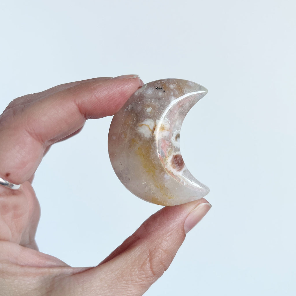 Flower Agate Moon - Crystal Shop – Almanac Supply Co.