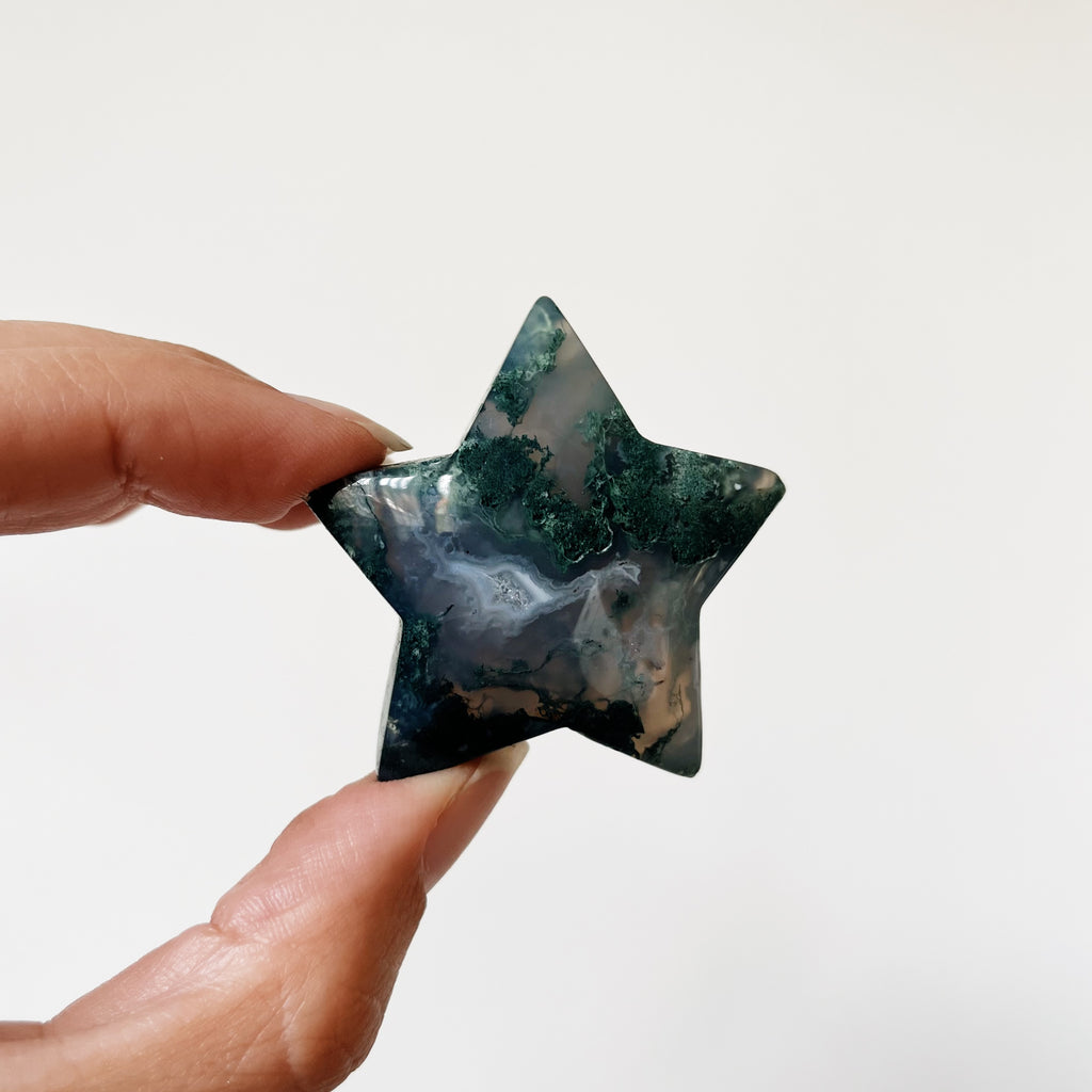 Moss Agate Star - Crystal Store – Almanac Supply Co.