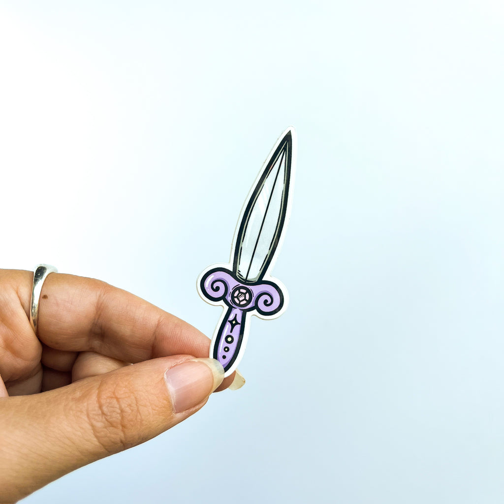 Crystal Dagger Sticker - Crystal Store – Almanac Supply Co.