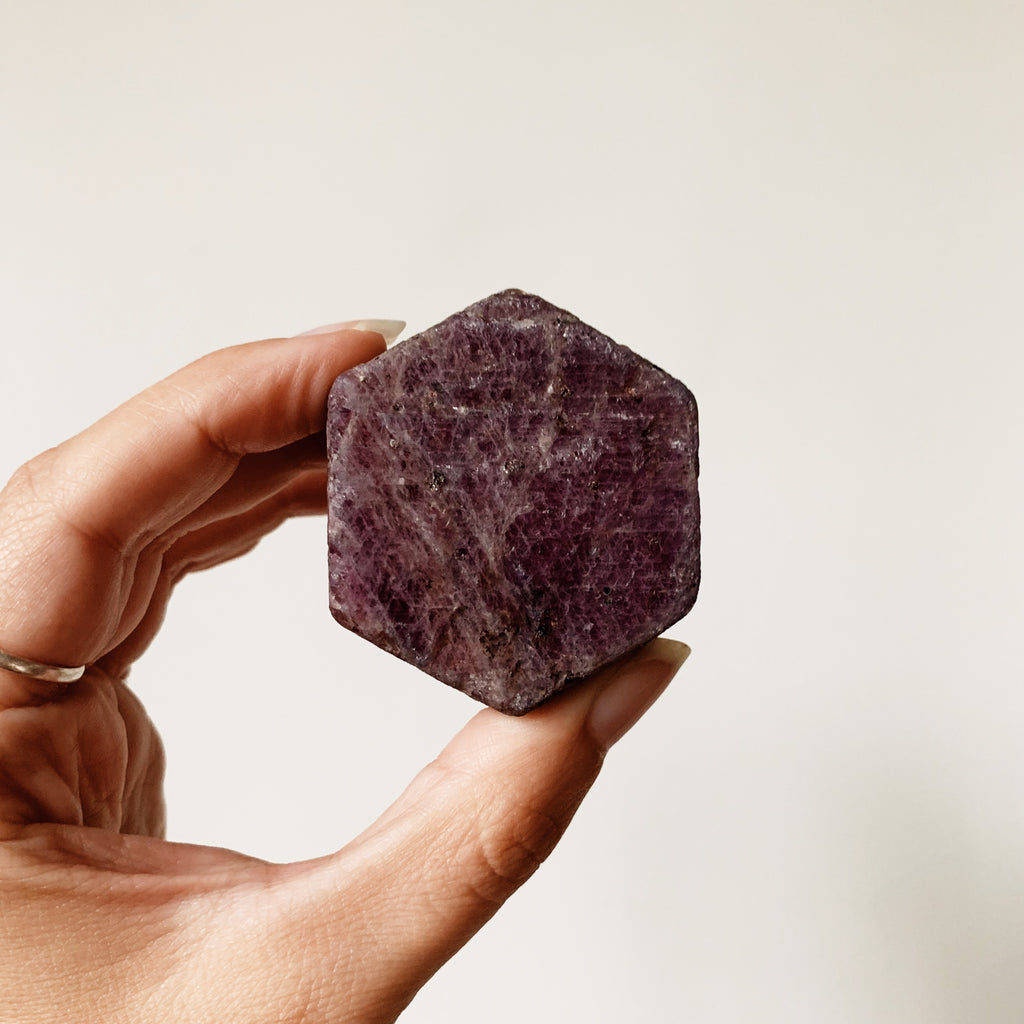 Ruby Hexagon Specimen - Rock Shop – Almanac Supply Co.