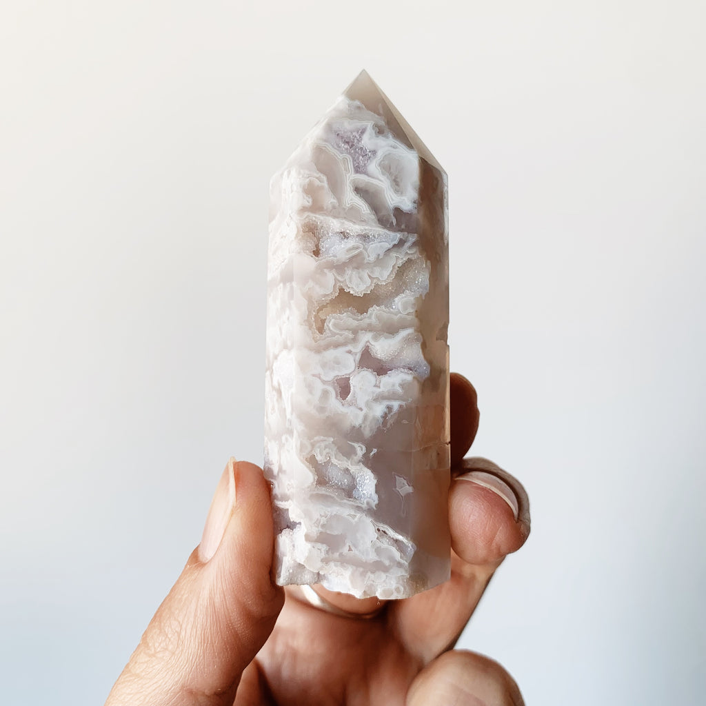 White Agate Tower - Crystals – Almanac Supply Co.
